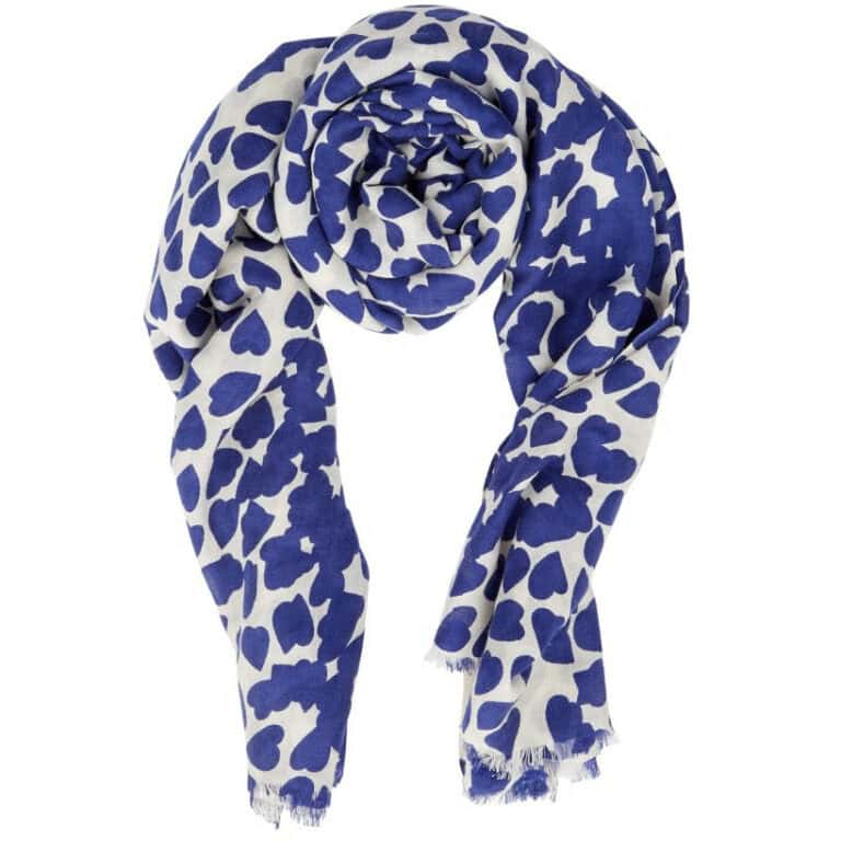 Beulah London 'Shibani Blue Heart' Scarf-Kate Middleton - Dress Like A ...
