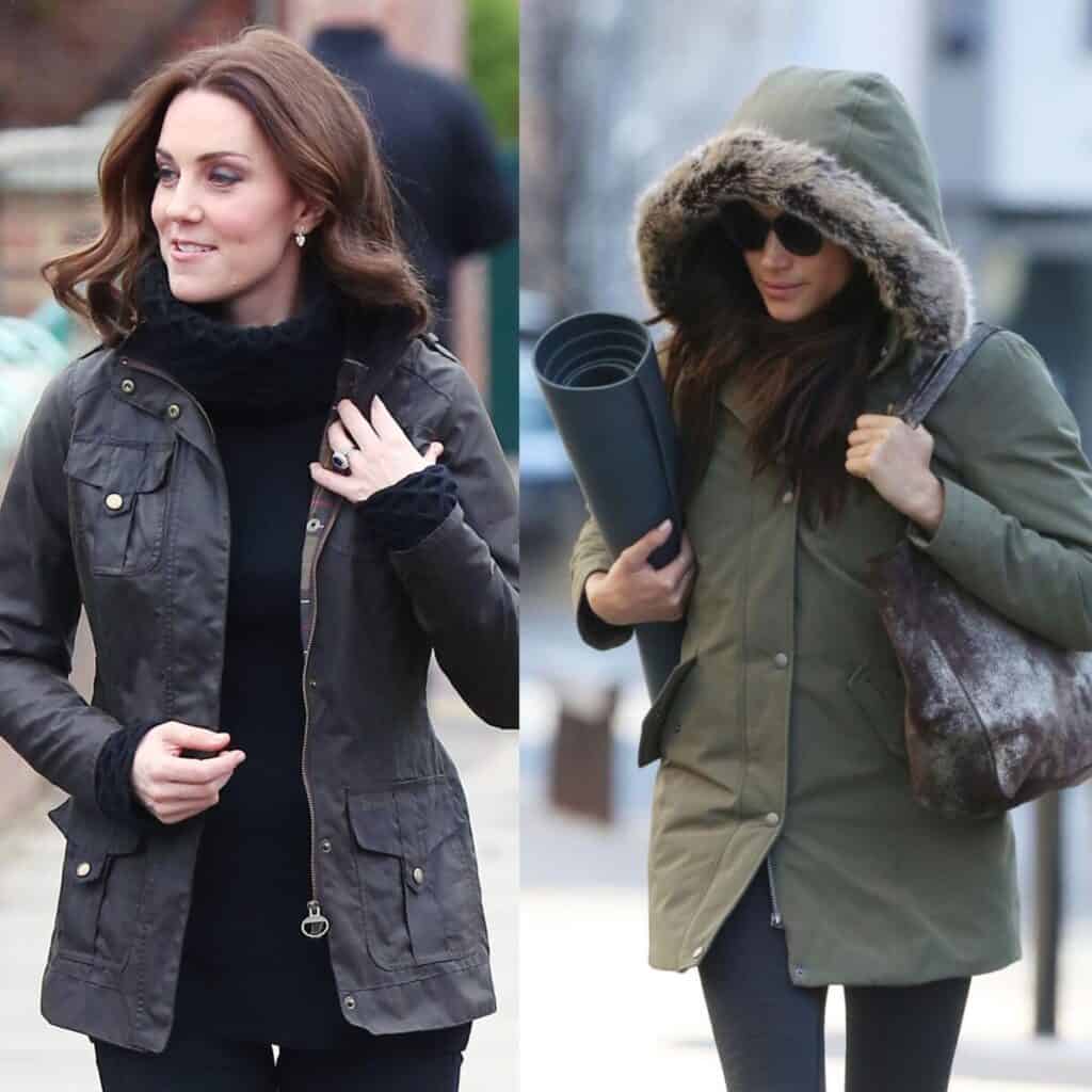 Kate Middleton and Meghan Markle Both Love Barbour Jackets with Equal ...