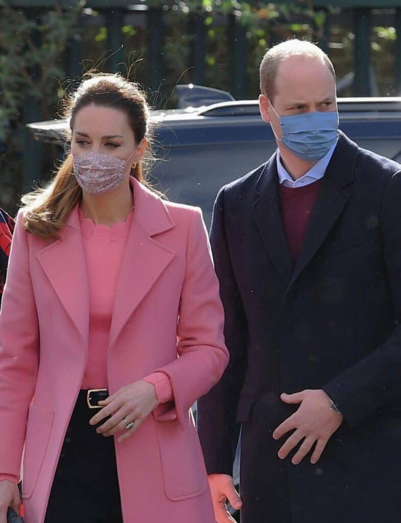 Kate Middleton in Soft Pink Wrap Coat for First In-Person Engagement of ...