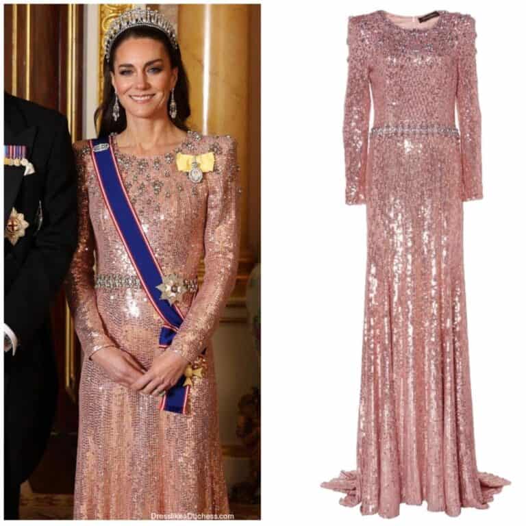 Kate Middleton is Radiant in Pink Packham Dress for Diplomatic ...