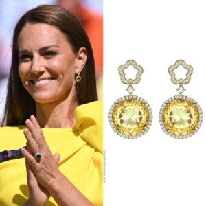 7 Pairs of Kate Middleton's Favorite Floral Earrings - Dress Like A Duchess
