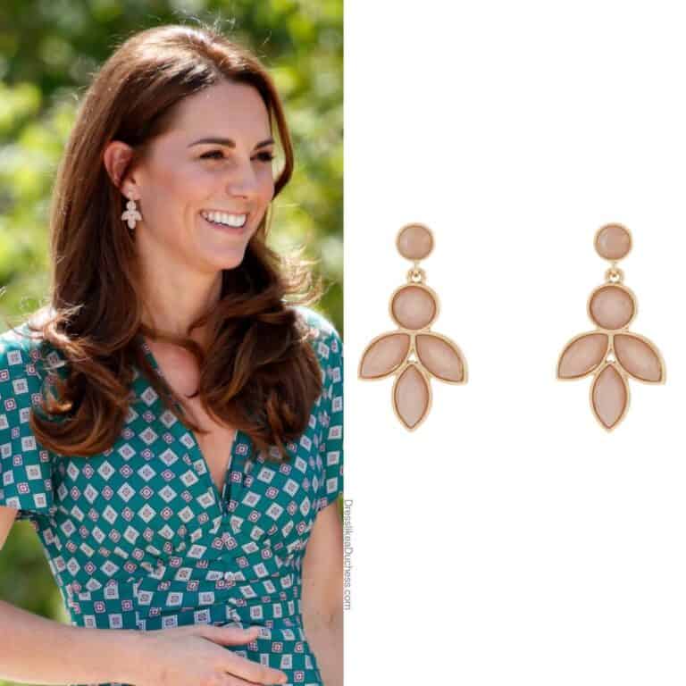 7 Pairs of Kate Middleton's Favorite Floral Earrings - Dress Like A Duchess