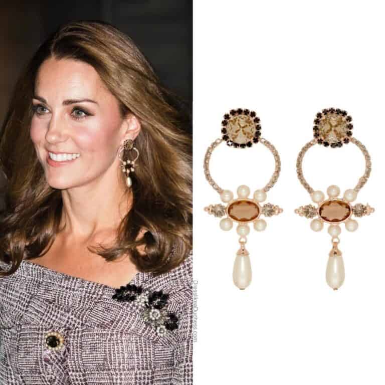 7 Pairs of Kate Middleton's Favorite Floral Earrings - Dress Like A Duchess