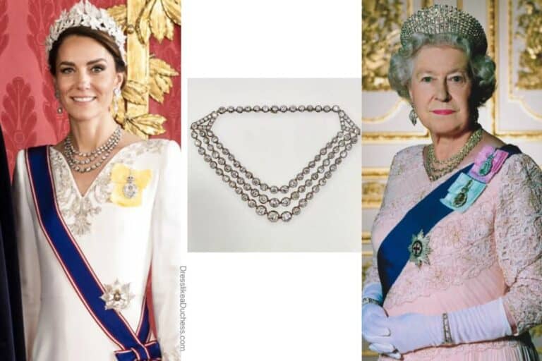 6 Times Kate Middleton Wore the Queen's Necklaces - Dress Like A Duchess