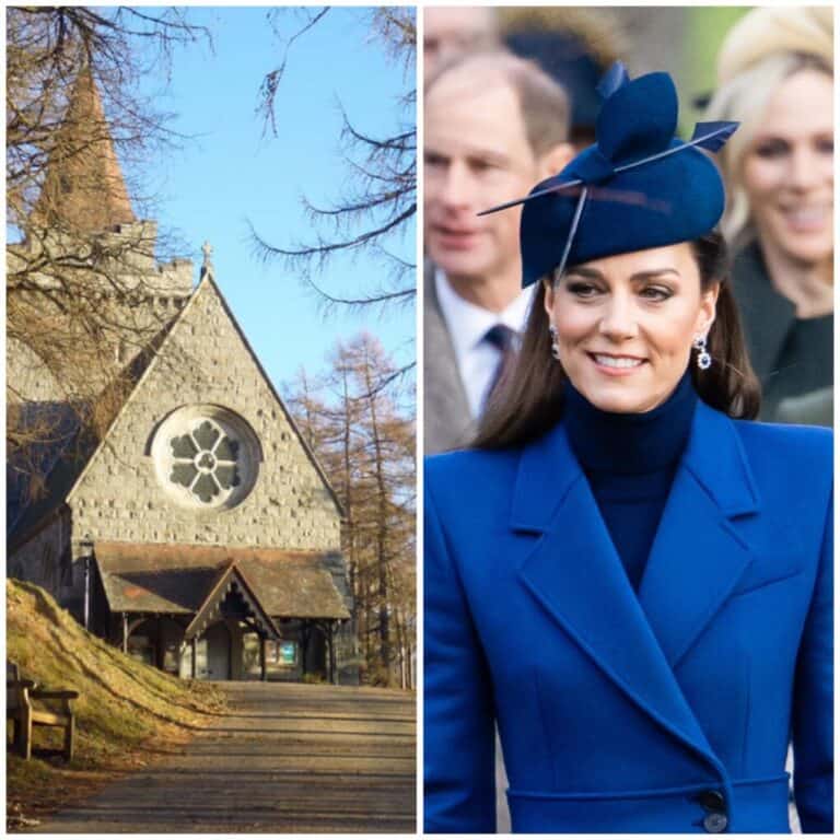 Kate Middleton seen in Scotland Attending Church at Balmoral - Dress ...
