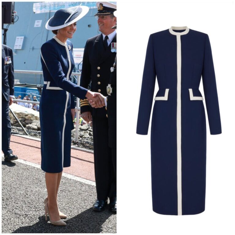 Kate Middleton Wears Suzannah Coatdress for Ship Naming Ceremony ...