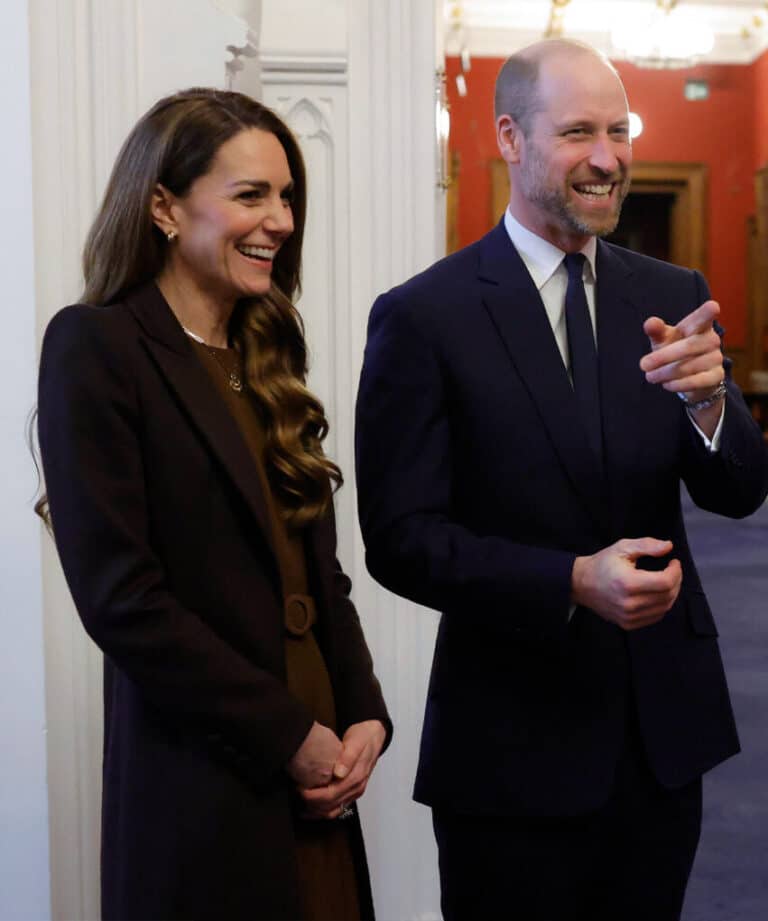 Kate Middleton Meets with New Archbishop in Brown Midi Dress - Dress ...