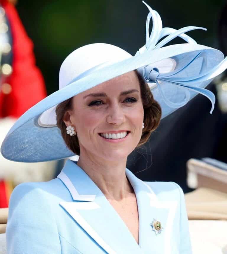 Kate Middleton Wears Powder Blue Coatdress at Trooping the Color ...